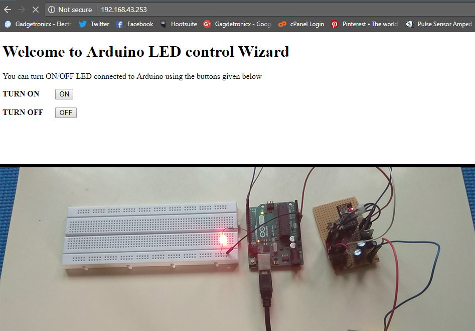 Creating Arduino Web Server And Controlling Things Using Wifi Device Tutorial Gadgetronicx