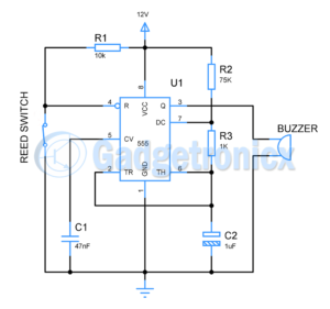 Intruder or Burglar Alarm circuit using Infra Red (IR) - Gadgetronicx