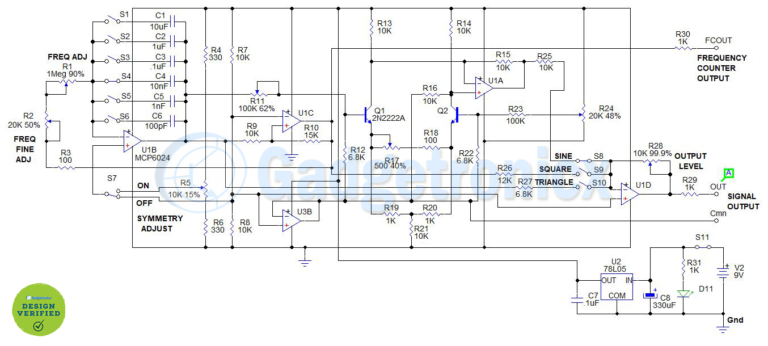 Improved DIY Function generator project - Gadgetronicx